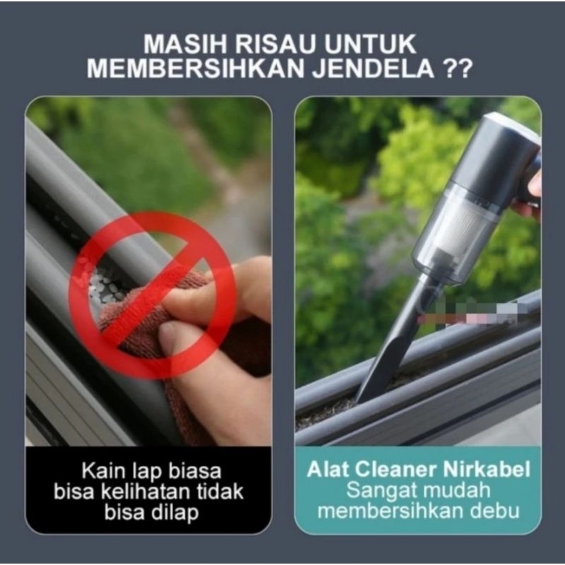 Jual Alat Vacuum Cleaner Penyedot Debu Wireless Portable USB Vacum ...