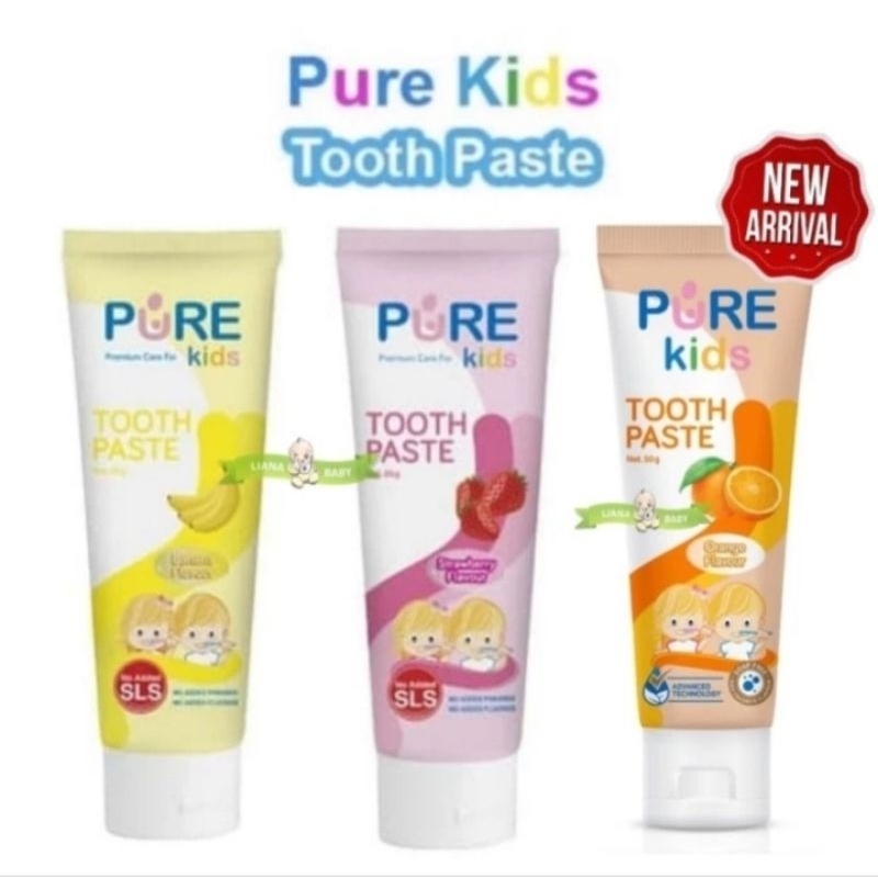 Jual Pure Kids Toothpaste Fruit Series 50gr /Advance | Shopee Indonesia
