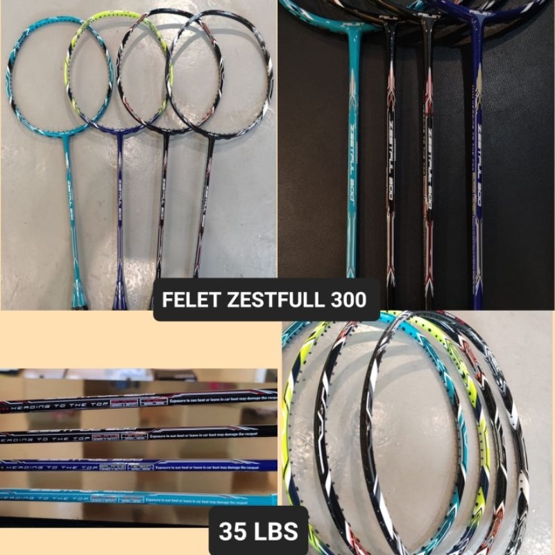 Jual Raket Badminton FELET ZESTFULL 300 35LBS 100% Original | Shopee ...