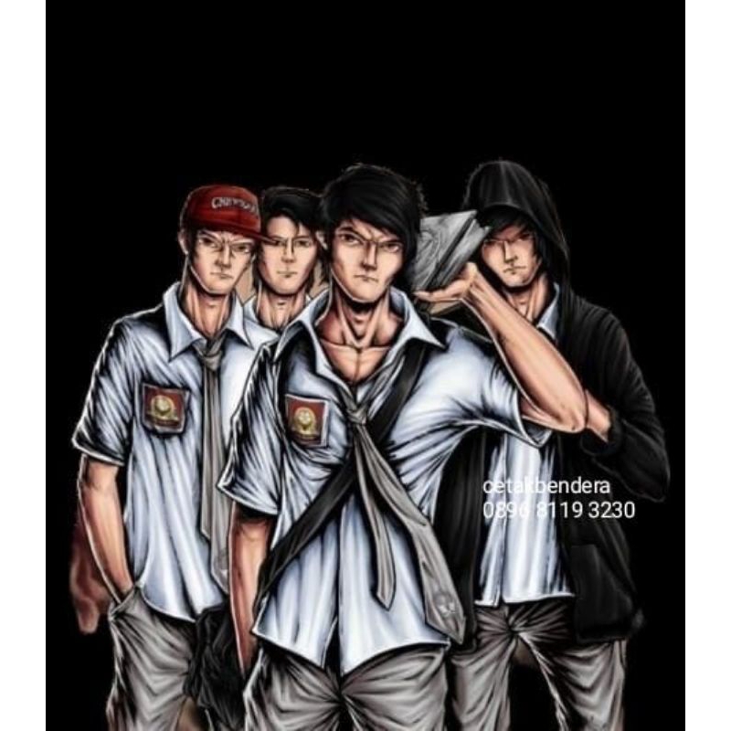 Jual BENDERA STUDENT CLASS / BENDERA SMK FREE EDIT DESAIN LOGO ...