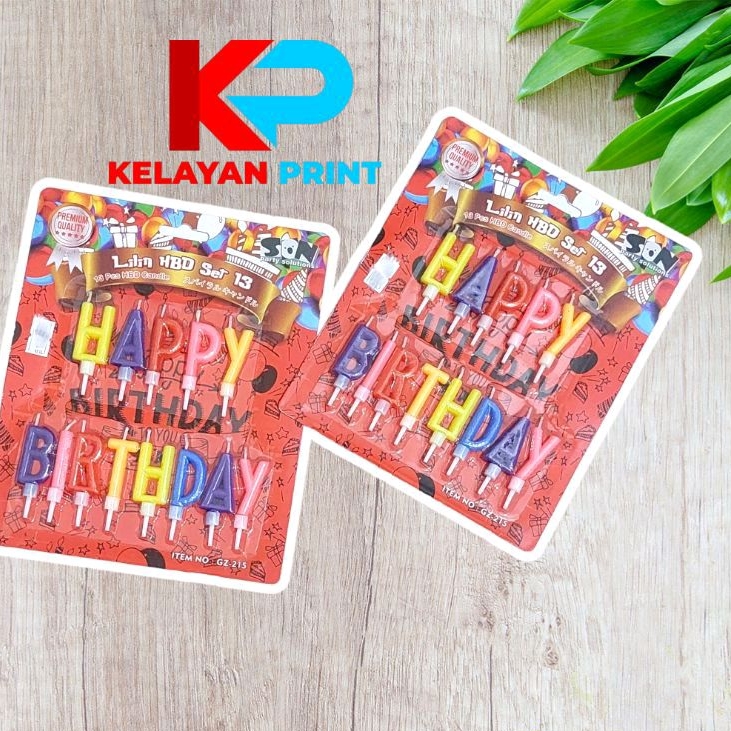 Jual LILIN SET HURUF HAPPY BIRTHDAY | Shopee Indonesia