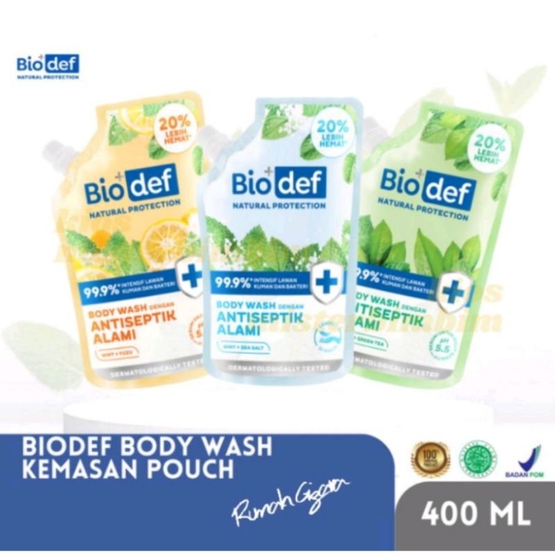 Jual BIODEF BODY WASH SABUN MANDI DENGAN ANTISEPTIK ALAMI 400 ML VARIAN ...