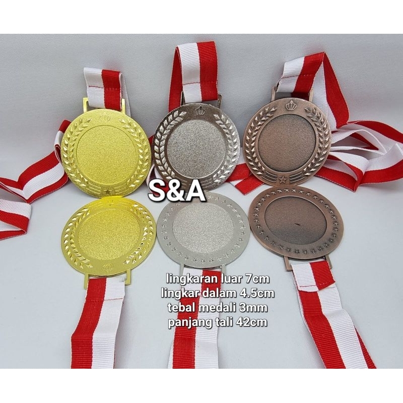 Jual MEDALI SET 123 ( 3 PCS ) BAHAN LOGAM KUNINGAN Ready stok | Shopee ...