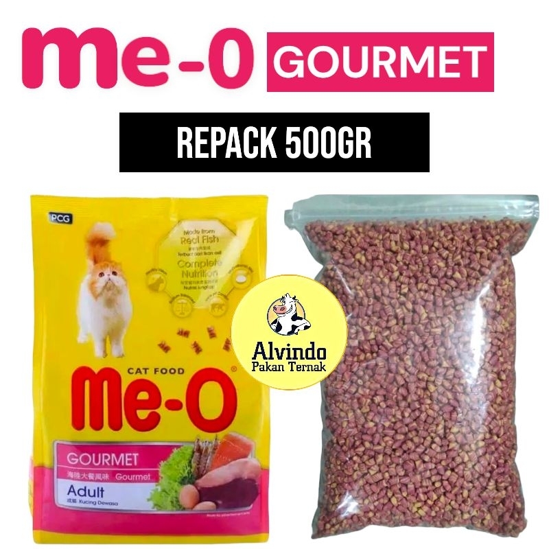Jual Makanan Kucing MEO GOURMET 500gr REPACK | Shopee Indonesia