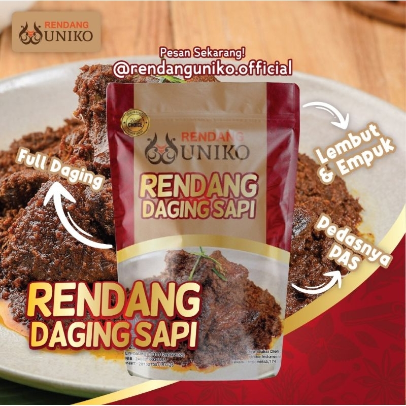 Jual Rendang Daging Sapi Mini Asli Minang 125gr | Shopee Indonesia