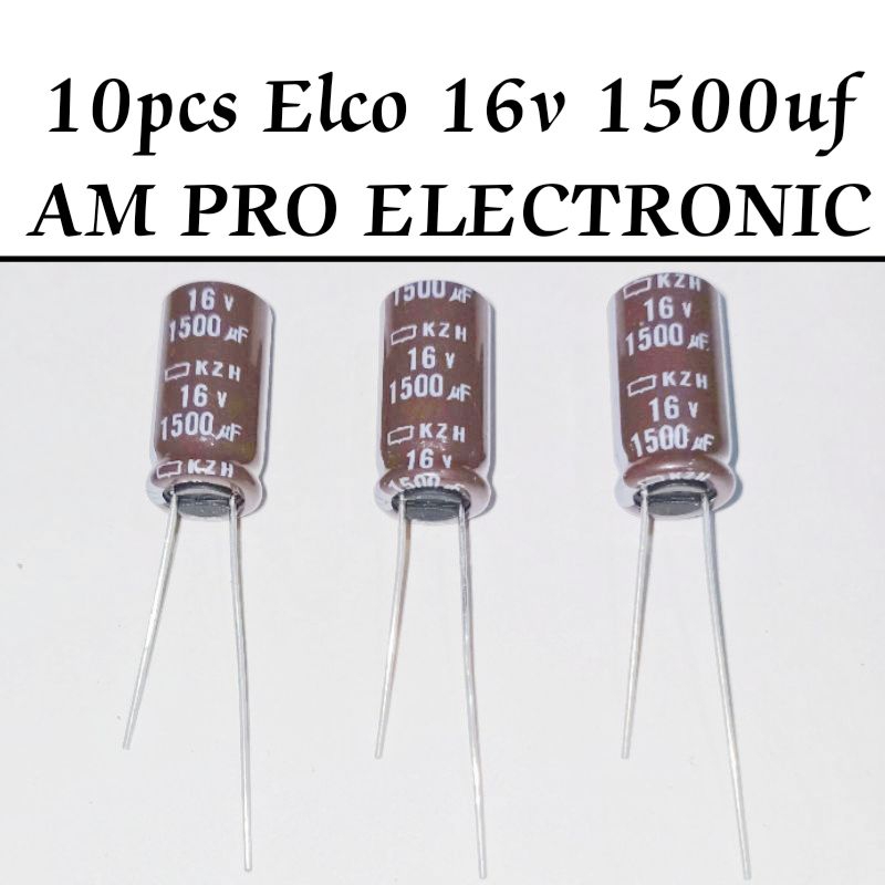 Jual 10pcs Elco 16v 1500uf Elco 1500uf 16v | Shopee Indonesia