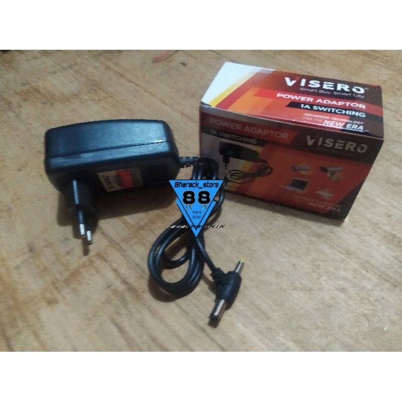 Jual adaptor 1amper 9volt visero | Shopee Indonesia
