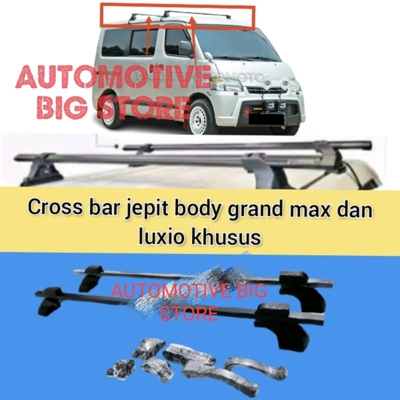 Jual Crossbar Cross bar Kaki Rack Jepit Body Luxio Gran Max Grandmax ...