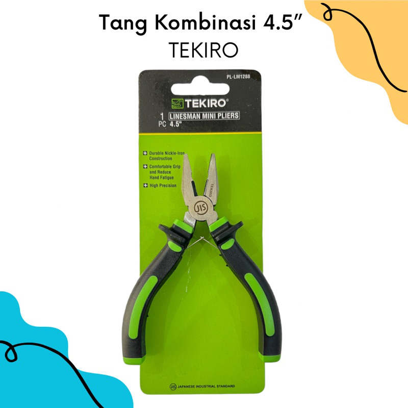 Jual Tekiro Tang Kombinasi 4.5” | Tekiro Tang Kombinasi 4.5 Inch | Tang Kombinasi Tekiro 4.5 ...