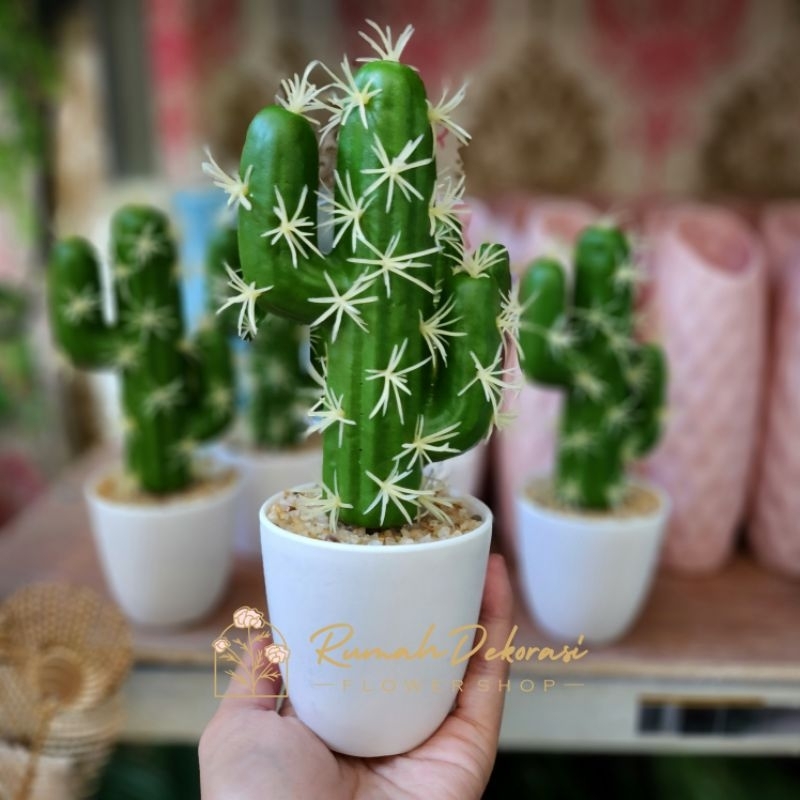Jual Kaktus Mini Pot Goni / Bunga Sukulen Artificial / Bunga Plastik ...