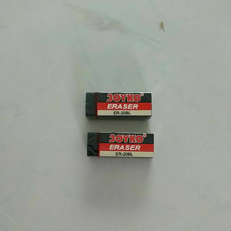 Jual Eraser Joyko ER-20BL Hitam besar / penghapus pensil 2pcs | Shopee Indonesia