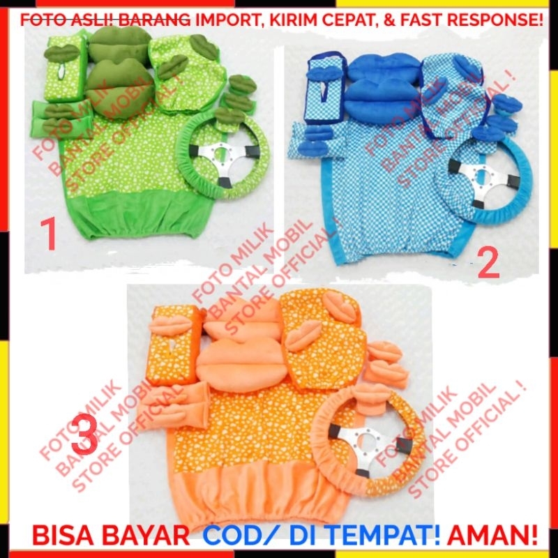 Jual SET CAR SARUNG COVER BANTAL HEADREST SANDARAN KEPALA LEHER JOK ...