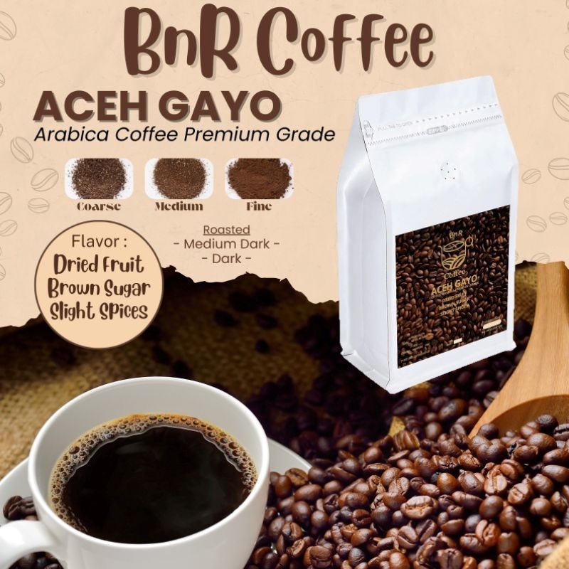 Jual Kopi Arabika ACEH GAYO Premium Grade 250 gr | Shopee Indonesia