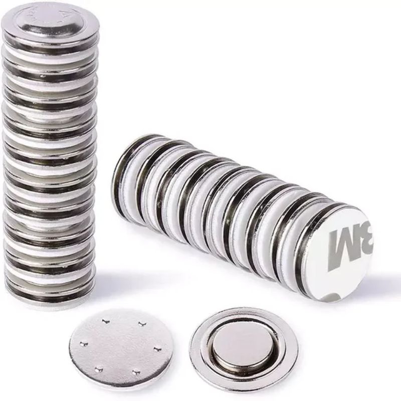 Jual Magnet Bulat 17mm Papan Name Tag Rounded Magnetic Name Badge ...