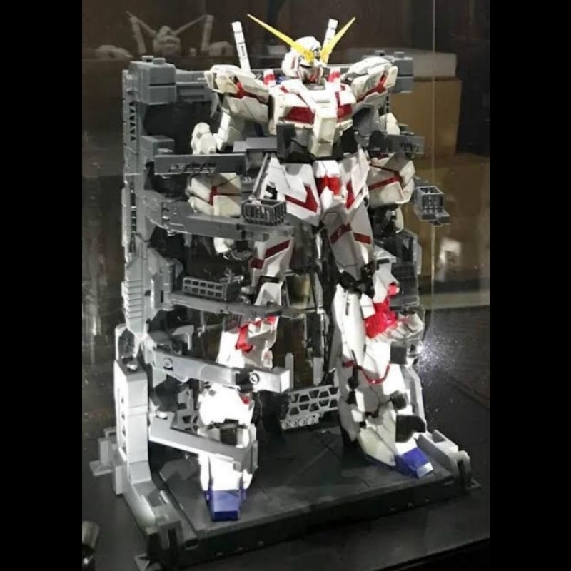 Jual MG 1/100 Unicorn full psycho frame HD color + MS Cage | Shopee ...