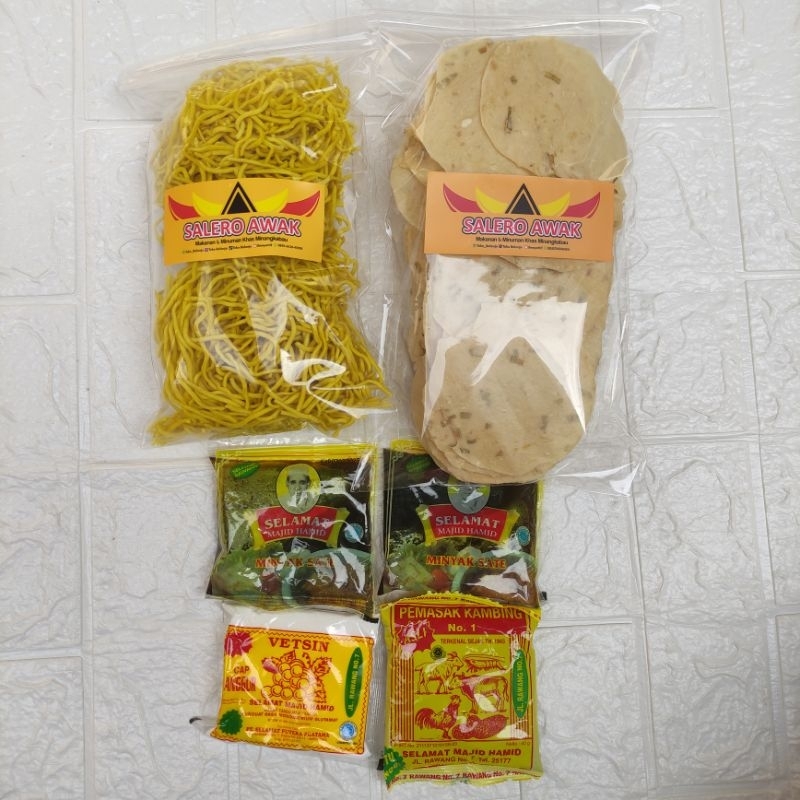 Jual SALERO AWAK oleh makanan mie kuning pipih bulat kering pical gado ...