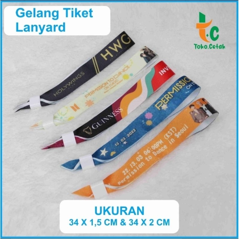 Jual Gelang Tiket Lanyard / Gelang konser / Kpop / Wristband / Gelang ...