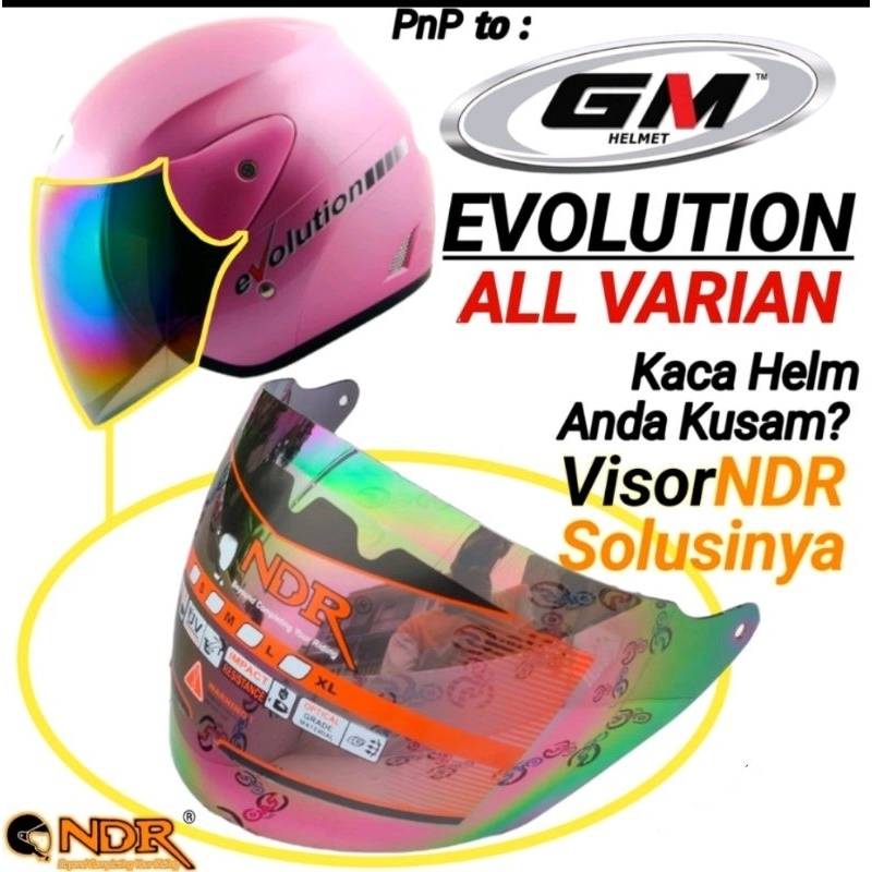 Jual Kaca Visor Helm GM Evolution GM Fighter Daiso Evo GIX Evo NHK ...