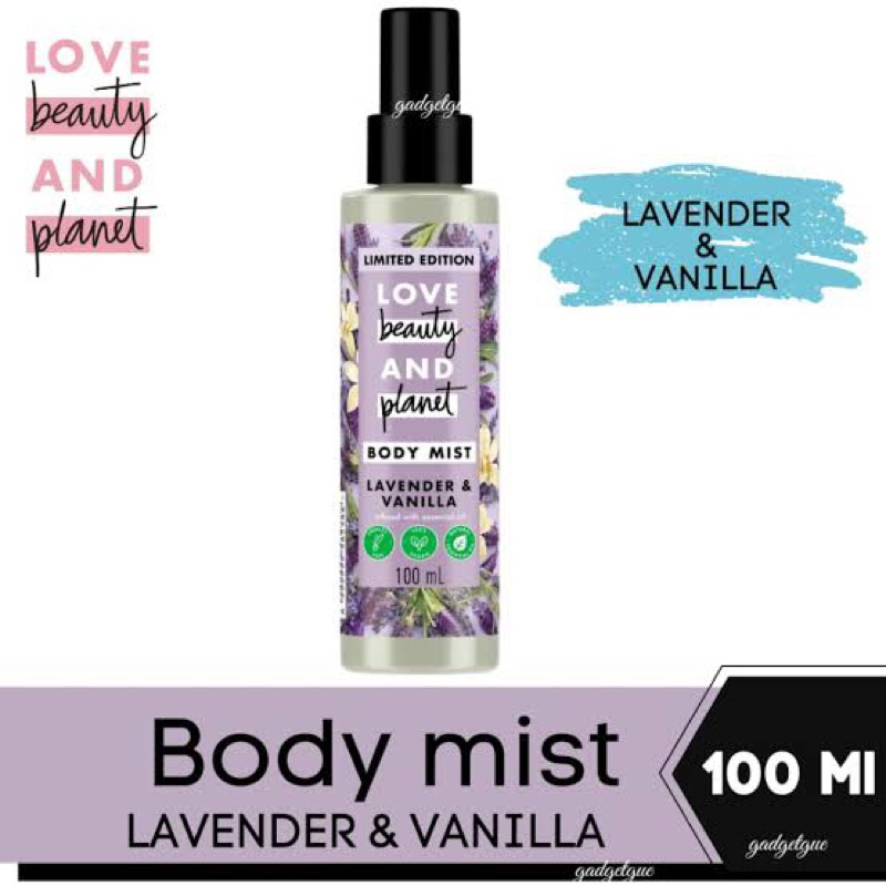 Jual Love Beauty & Planet BODY MIST FRAGRANCE Lavender & Vanilla ...