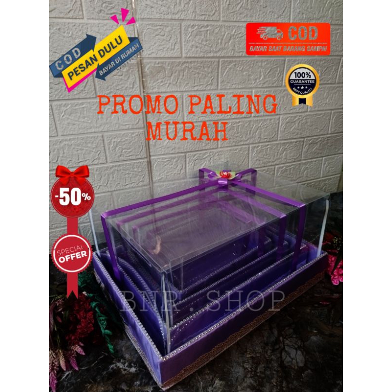 Jual Box Hantaran Seserahan Mika 1 Set Isi 4 & 2 Box Wedding Pernikahan ...