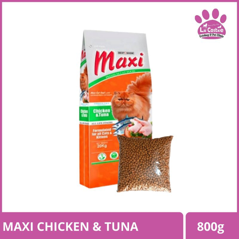 Jual MAXI Dry Chicken & Tuna Kemasan Repack 800g | Shopee Indonesia