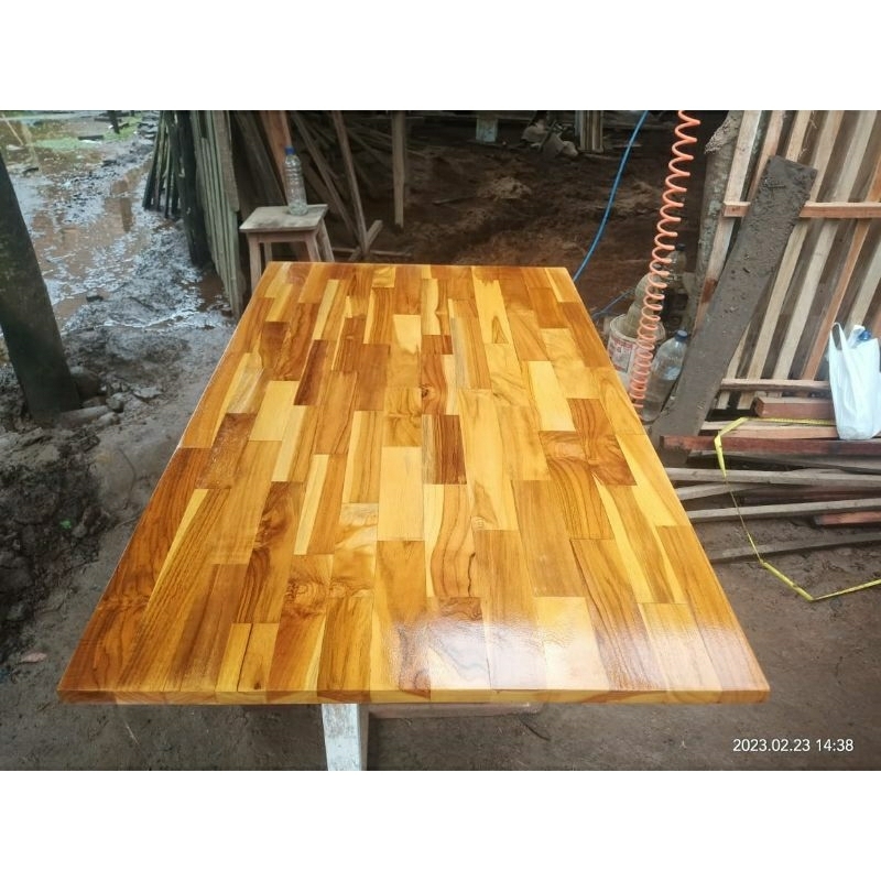 Jual 130x60x2 tebal 2cm SUDAH FINISHING KAYU JATI SUPER | Shopee Indonesia