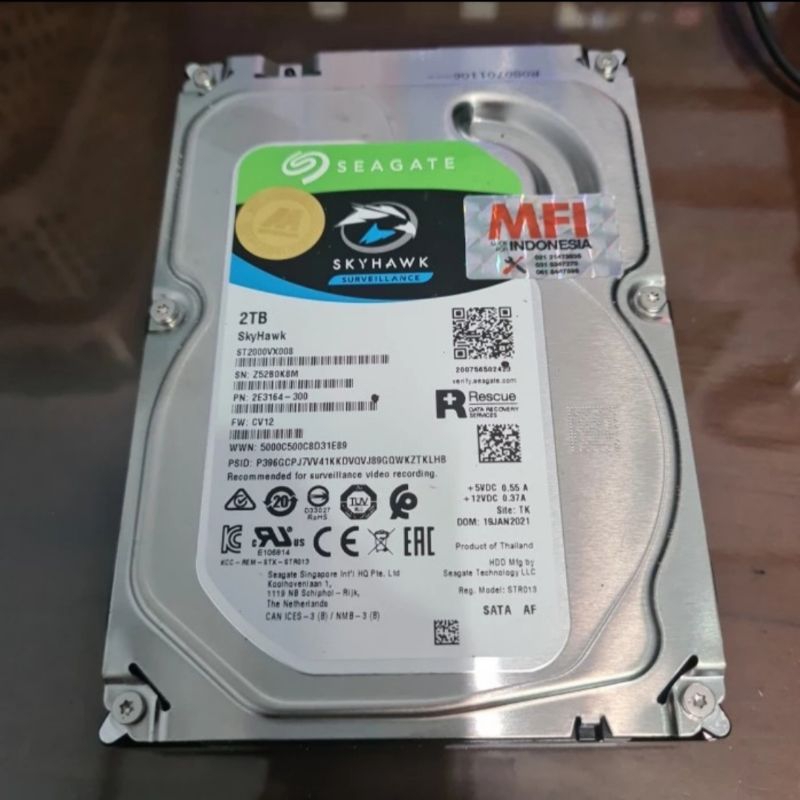 Jual HDD Hardisk Internal/Eksternal PC Seagate Barracuda 2TB 3.5 SATA ...