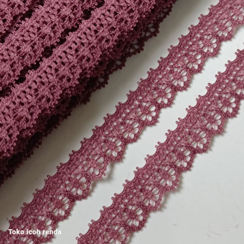 Jual Renda Stretch 1-1.5cm varian warna motif cantik (Per50cm) | Shopee ...