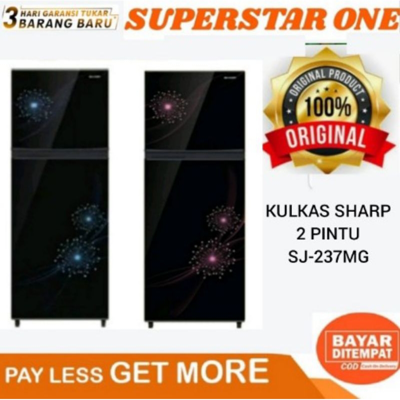 Jual kulkas Sharp 2 pintu SJ-237MG kulkas Sharp 2 pintu SJ-237MG ...