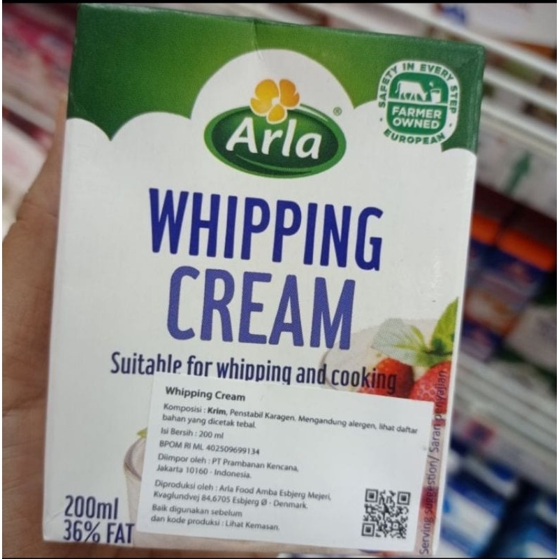 Jual Arla Whipping cream 200ml | Shopee Indonesia