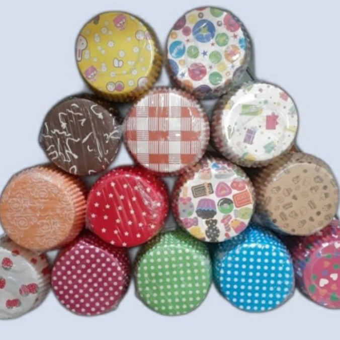 Jual CUP ROTI BULAT 20 PCS / MOTIF RANDOM | Shopee Indonesia