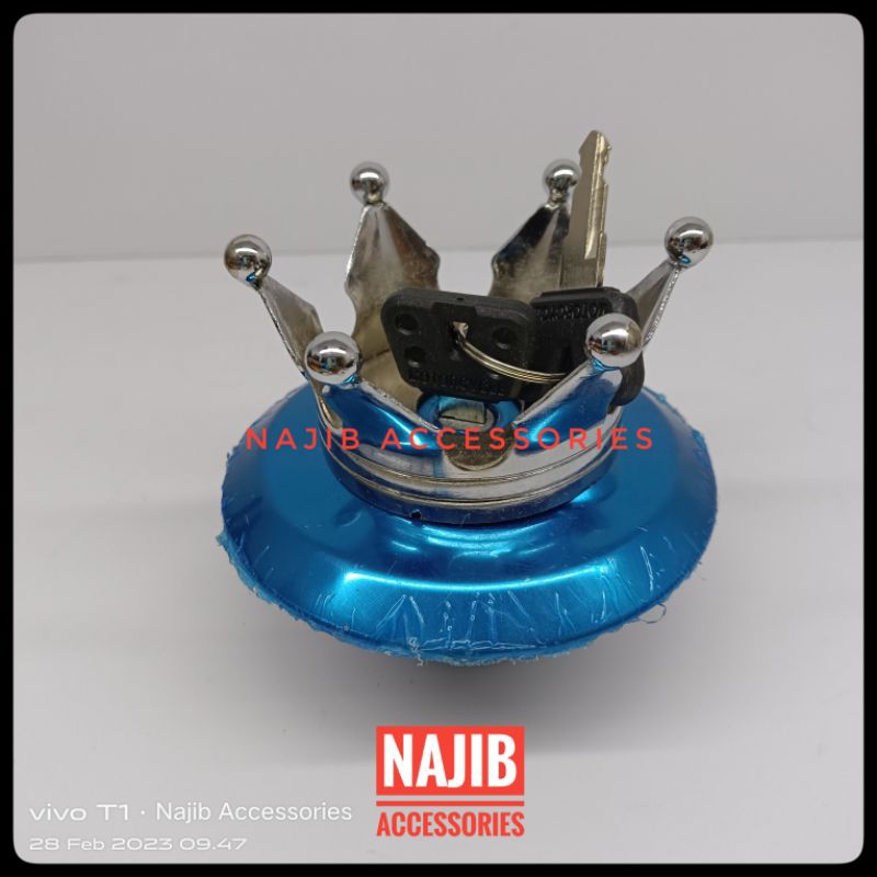 Jual Tutup Tangki Tanki Mahkota Yamaha Vixion Old Full Besi Besi Chrome ...