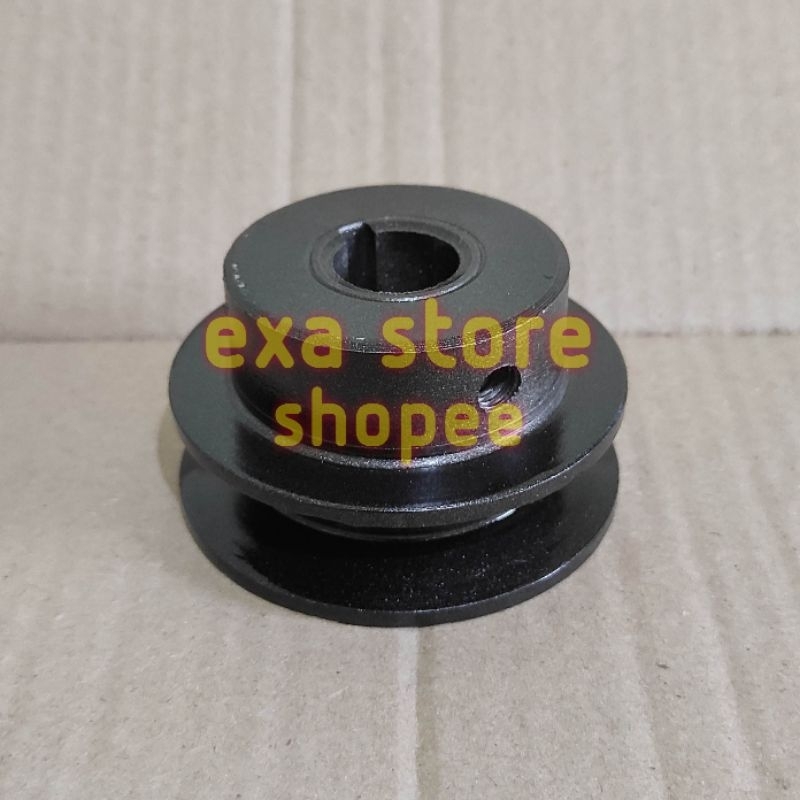 Jual Pulley pully B1 - 3 inch as 14 15 16 17 18 19 20 22 24 25 28 mm ...