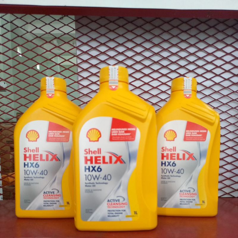 Jual Shell Helix HX6 10W-40 Oli Mobil [1L] | Shopee Indonesia
