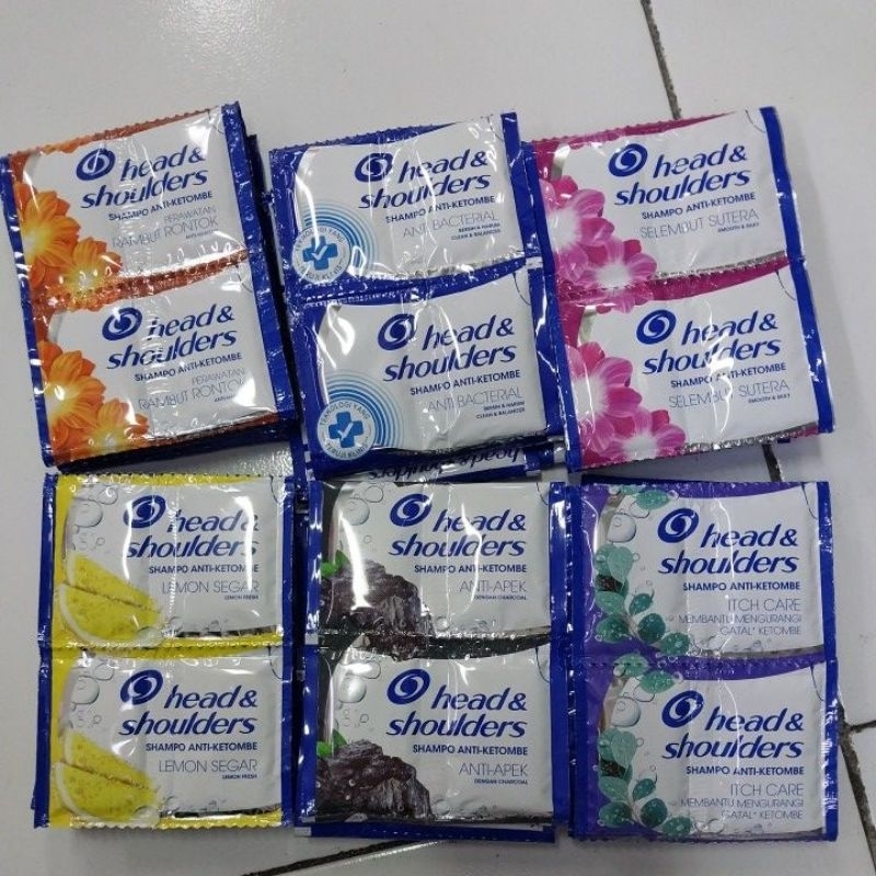 Jual SHAMPOO Renceng head & shoulders sachet dapat 1renceng | Shopee ...
