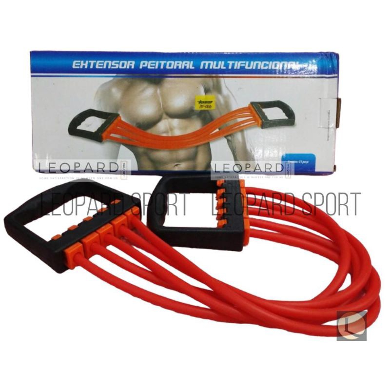 Jual Adjustable Chest Expander Rubber Chest gym/ CHEST EXPANDER ...