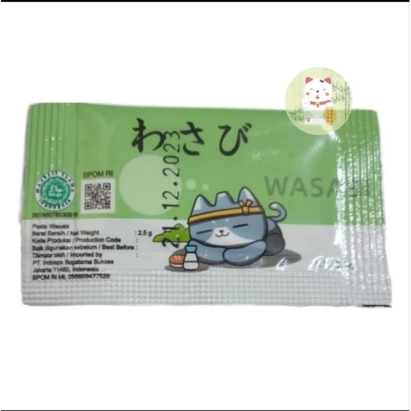Jual Wasabi Paste 10 Sachet - Mini Wasabi 2,5g - Neri Wasabi Sachet ...
