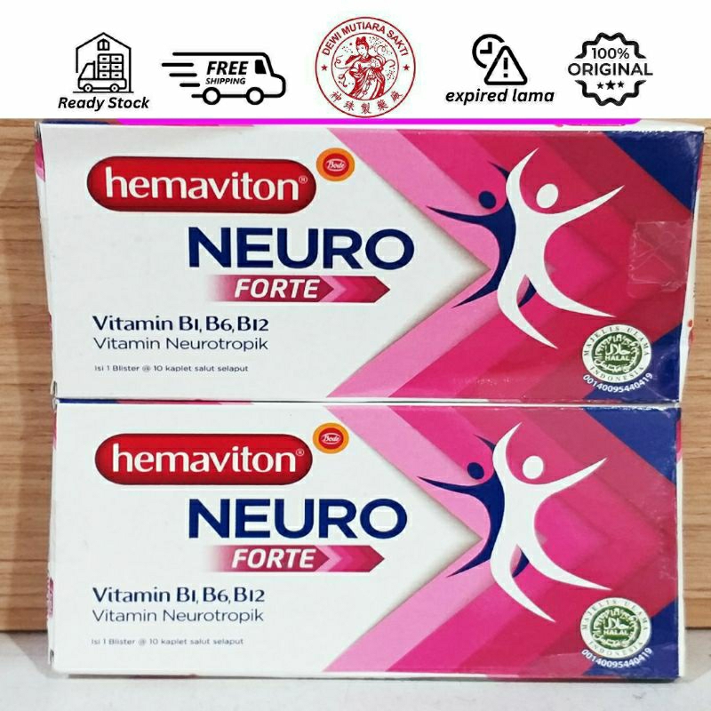 Jual HEMAVITON NEURO FORTE 1strip 10kaplet VITAMIN B1 B6 B12 ...