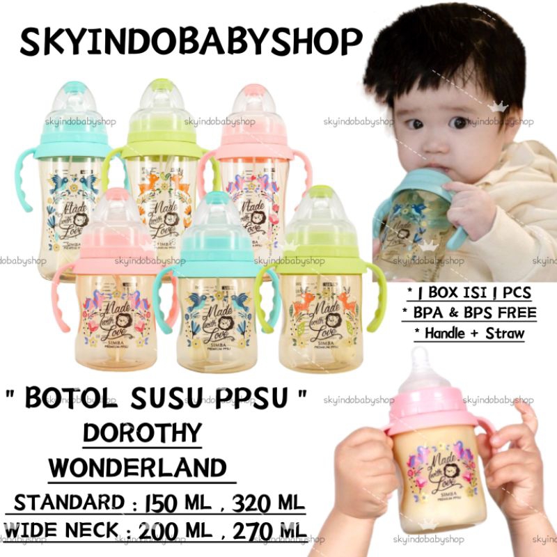 Jual SIMBA INDONESIA | Botol Susu Minum Ppsu | Untuk Bayi Dan Anak | Motif Dorothy Wonderland ...