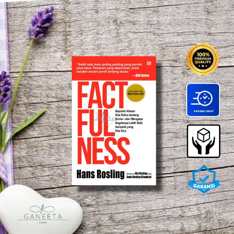 Jual Buku Factfulness: 10 Alasan Kita Keliru Tentang Dunia oleh Hans Rosling | Shopee Indonesia