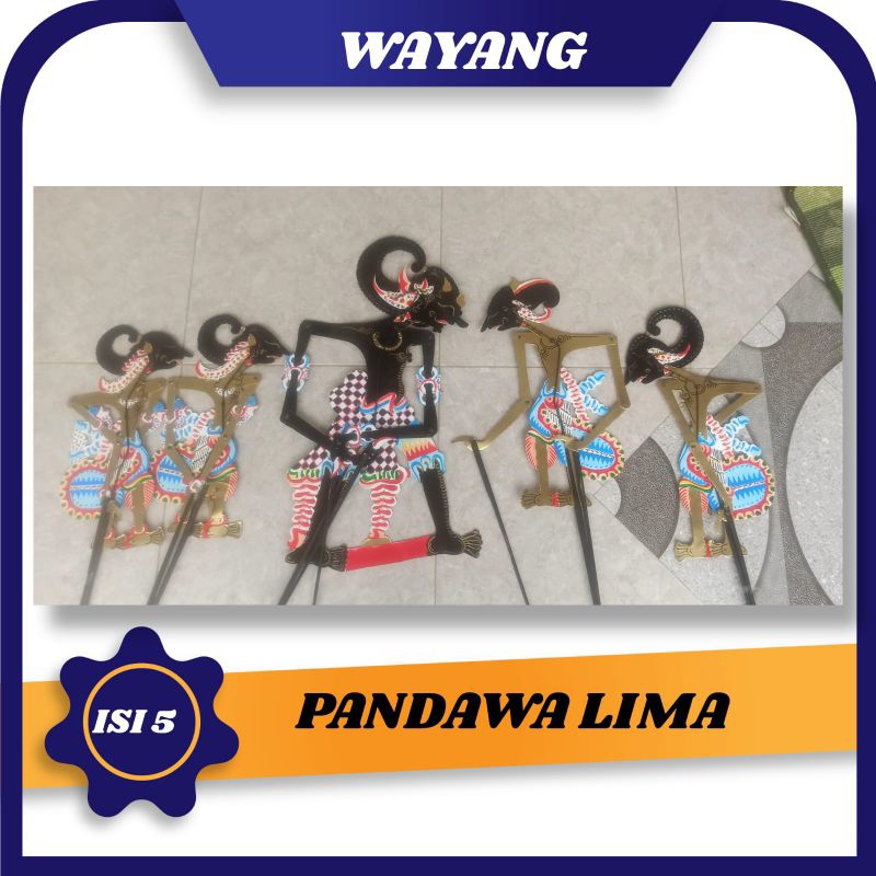 Jual WAYANG KULIT TOKOH WAYANG PANDAWA LIMA | Shopee Indonesia