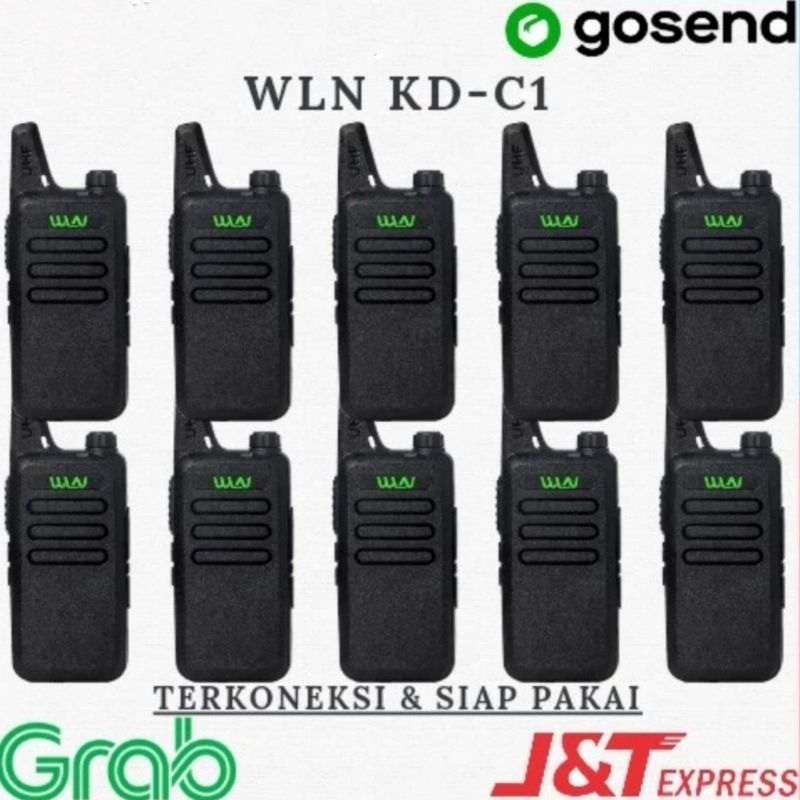 Jual Paket Murah 10 Unit Radio HT WLN KD-C1 Walkie Talkie HT Terkoneksi Otomatis | Shopee Indonesia