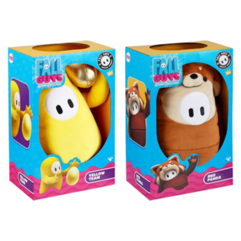 Jual Fall guys series 2 medium 12" plush original yellow & red panda ...