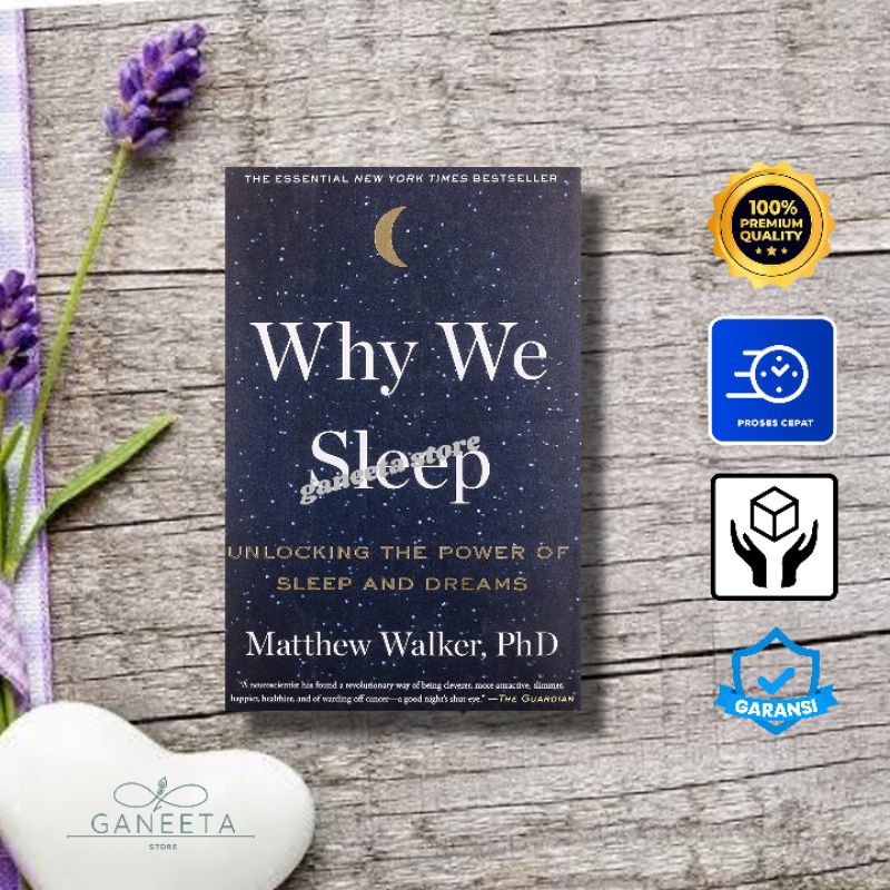 Jual We Why Sleep: Unlocking The Power Of Sleep and Dreams by Matthew ...