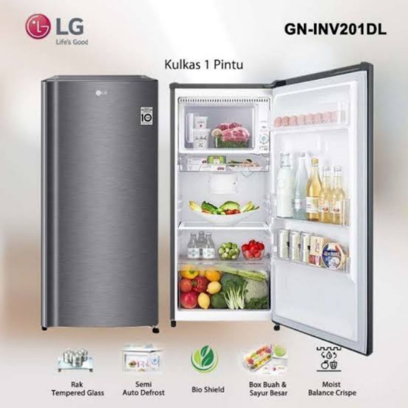 Jual Lemari Es 1 Pintu LG GN-INV201DL | Shopee Indonesia