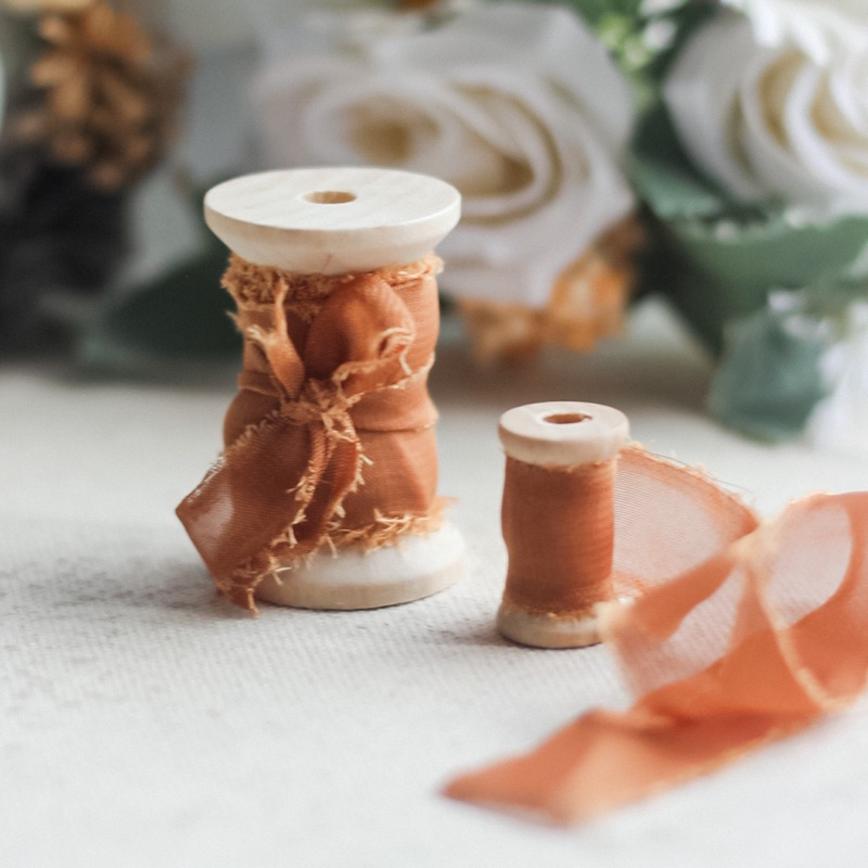Jual Eternally Script - Wooden Spool for Ribbon - Gulungan Spul Kayu ...