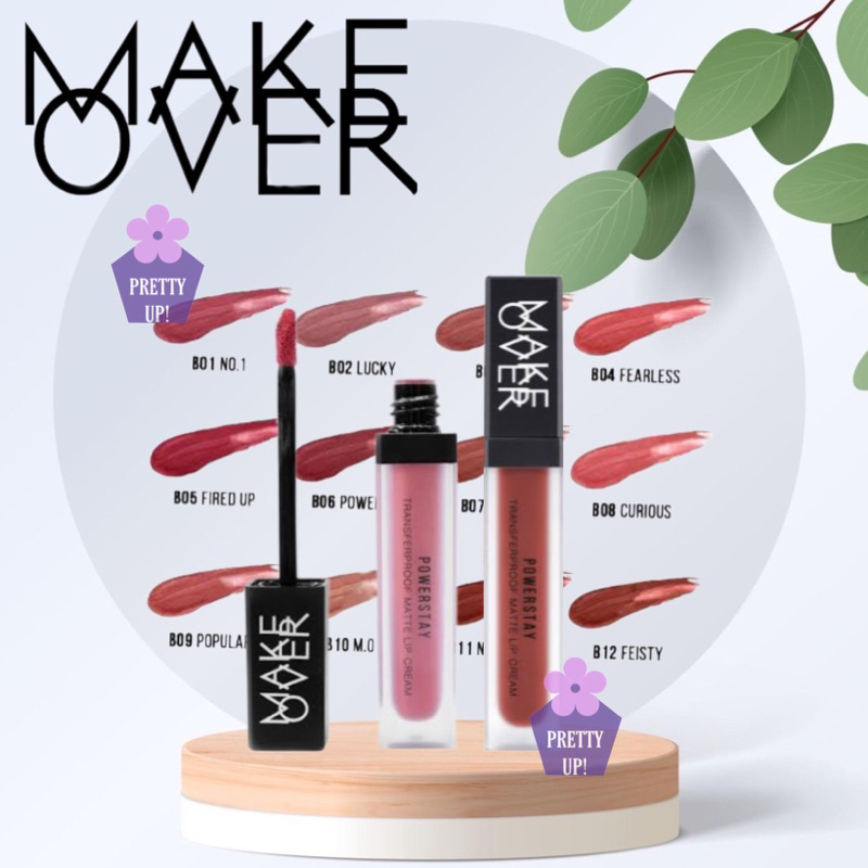 Jual MAKE OVER POWERSTAY TRANSFERPROOF MATTE LIP CREAM | Shopee Indonesia