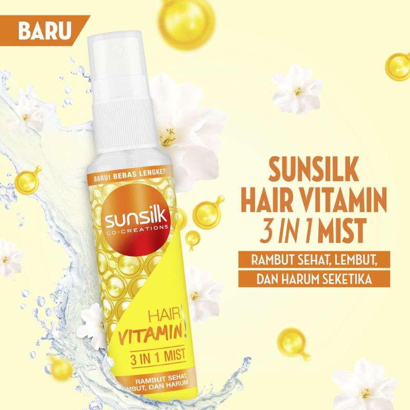 Jual Sunsilk Hair Vitamin 3 In 1 Mist 40ml | Shopee Indonesia