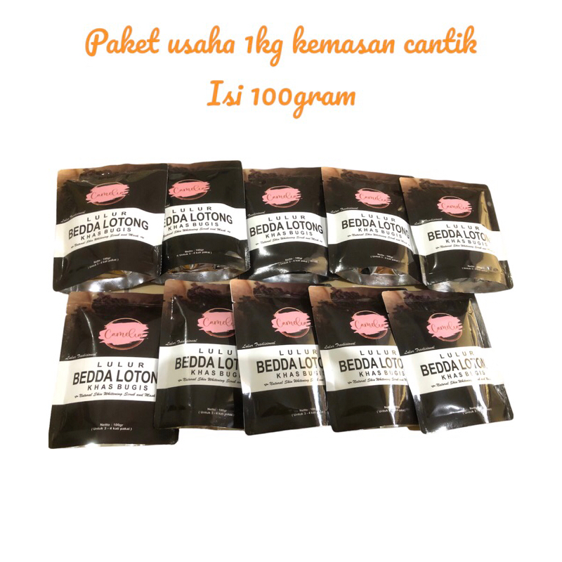 Jual PAKET USAHA LULUR BEDDA LOTONG BY CAMELIA 1KG | Shopee Indonesia