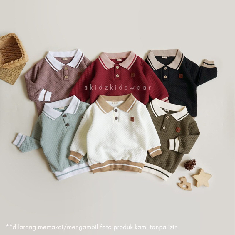 Jual BLAZE COLLAR SWEATER ANAK 1-4 TAHUN | Jaket anak cowok cewek ...